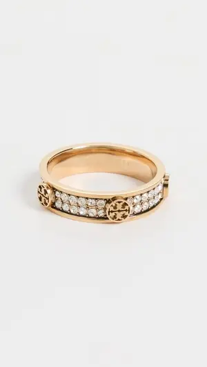 Tory Burch Icon Pave Ring
