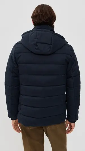 SAVE THE DUCK Constantin Wool Jacket - Navy Blue Melange