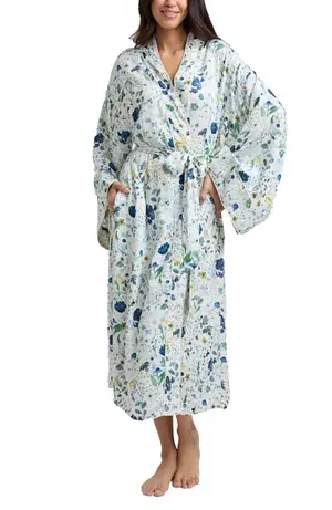 LILY AND LIONEL Corina Long Sleeve Robe - White Multi