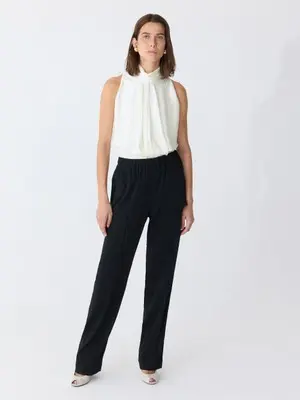 CALLAS MILANO Relaxed Fit Pull-on Pant - Black