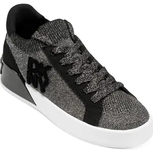 Dkny Mallory Knit Sneakers - Nickel/black