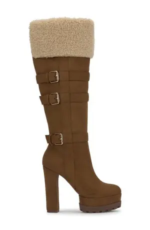 Jessica Simpson Imerald Platform Knee High Boots - Safari Brown