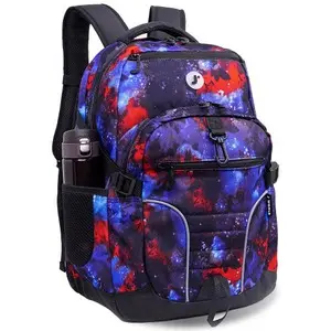 J WORLD Atom Laptop School Backpack - Galaxy