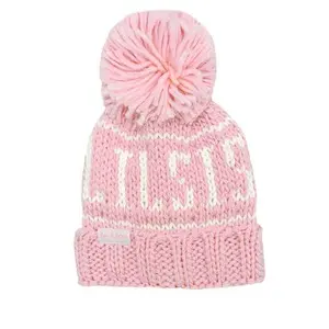 BITS & BOWS Bobble Beanie - Pink