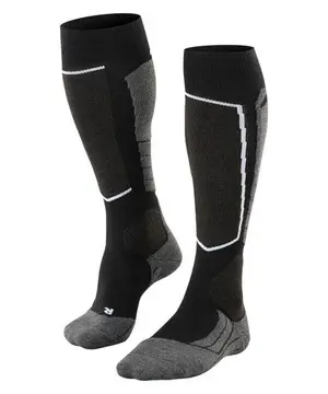 Falke Sk2 Intermediate Wool Ski Socks - Black-mix