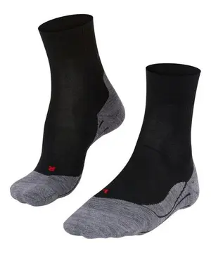 Falke Ru4 Endurance Wool Running Socks - Black-mix