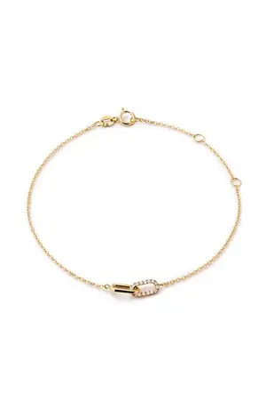 ANA LUISA Solid Yellow Diamond Link Bracelet