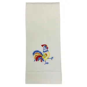 MAISON D'HAITI Rooster Tea Towel - Beige