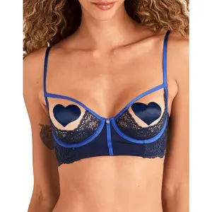 ADORE ME Chevelle Unlined Cupless Bra - Dark Blue