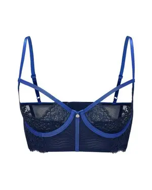 ADORE ME Chevelle Unlined Cupless Bra - Dark Blue