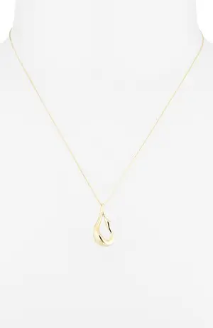 Jenny Bird Mini Egret Pendant Necklace - High Polish Gold