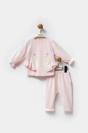 MOI NOI Swan Ruffle Outfit Set