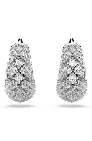 SWAROVSKI Sublima Crystal Huggie Hoop Earrings