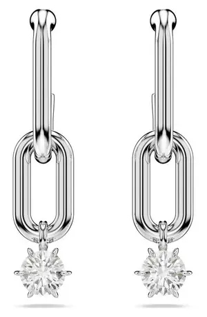 SWAROVSKI Constella Crystal Drop Earrings - Rhodium/white