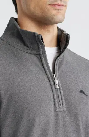 Tommy Bahama Brighton Point Half Zip Pullover - Carbon Grey