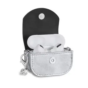 POSH TECH Leather Airpods Pro Case With Chain Strap