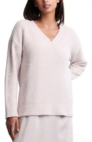 Barefoot Dreams Cozychic® V-neck Sweater - Sand Dune