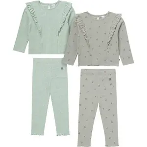 MODERN MOMENTS™ BY GERBER Ruffle Top And Leggings Set - Green
