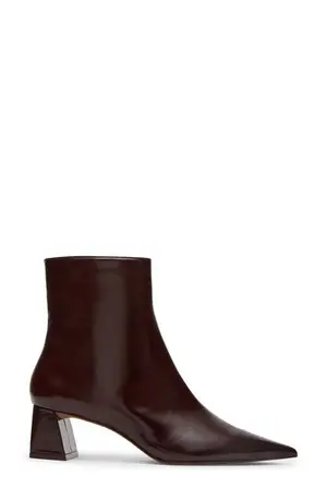 Steve Madden Ashli Pointed Toe Bootie - Wine Leather
