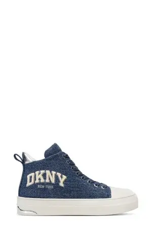 Dkny Yaser Mid Sneakers - Dark Blue