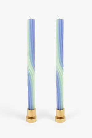 54CELSIUS Pivot Candles - Green/lavender