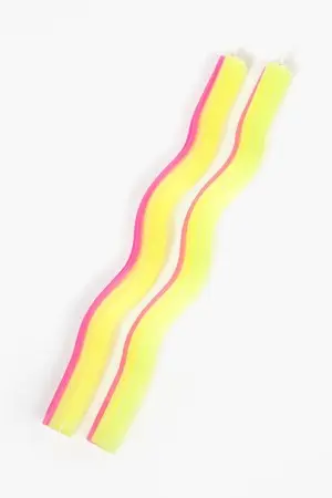 54CELSIUS Wiggle Candles - Yellow/pink