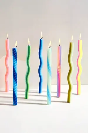 54CELSIUS Wiggle Candles - Yellow/pink