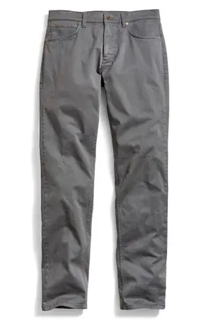 Billy Reid Cochran Stretch Cotton Five-pocket Pants - Asphalt