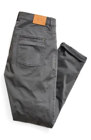 Billy Reid Cochran Stretch Cotton Five-pocket Pants - Asphalt