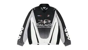 PALACE Cycling Zip Jacket - Black/silver