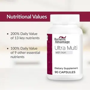 BARIATRIC ADVANTAGE Ultra Multi Formula With Iron 90 Capsules