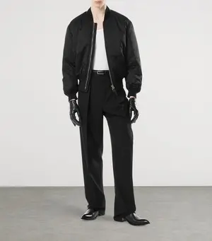 TOM FORD Silk Bomber Jacket - Black