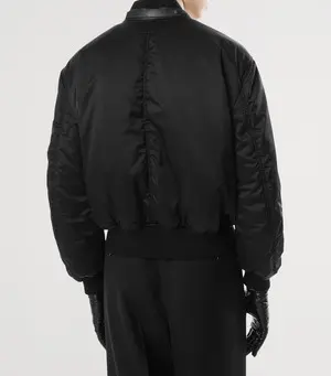 TOM FORD Silk Bomber Jacket - Black