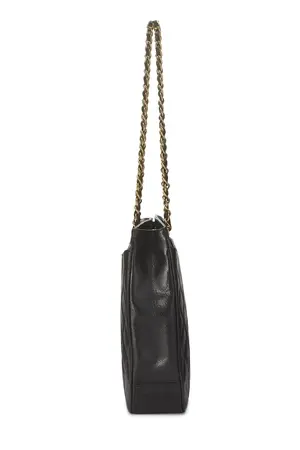 Chanel Quilted Caviar Cc Turnlock Tote