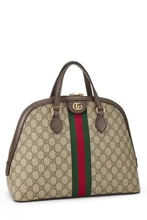 Gucci Gg Supreme Ophidia Dome Shoulder Bag