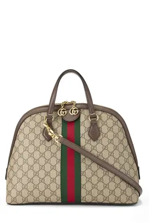 Gucci Gg Supreme Ophidia Dome Shoulder Bag