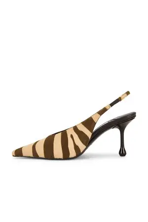 JIMMY CHOO Isa 80 Slingback Pump - Chocolate Mix