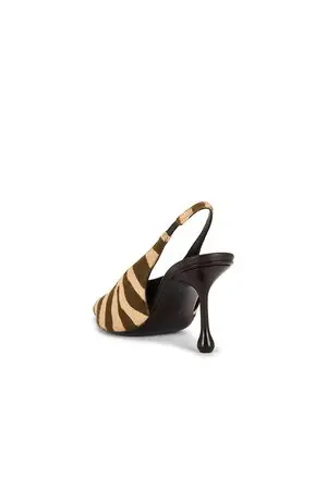 JIMMY CHOO Isa 80 Slingback Pump - Chocolate Mix