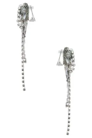 Alessandra Rich Dangle Clip-on Earrings