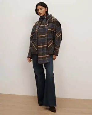 Veronica Beard Martine Dickey Scarf Coat