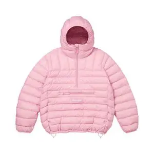 Supreme Micro Down Half Zip Hooded Pullover - Pink