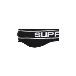 Supreme Contrast Logo Headband - Black