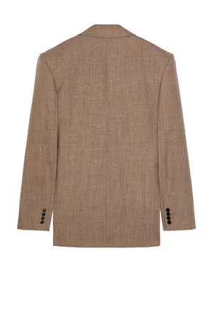 Saint Laurent Double Breasted Blazer - Beige Chine