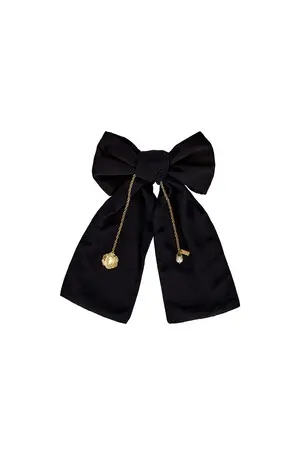Chloé Charm Hair Bow - Black