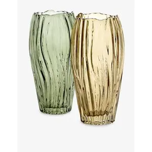SERAX 02 Glass Vase 25cm - Yellow