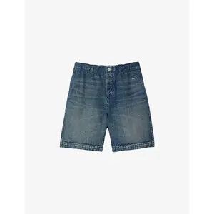 Sandro Elasticated-waist Denim Shorts