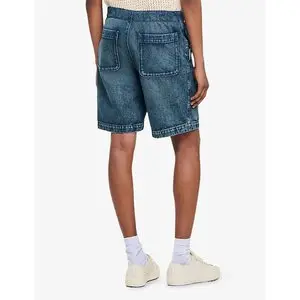Sandro Elasticated-waist Denim Shorts