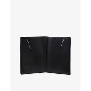 Smythson Ludlow Leather Passport Holder - Navy
