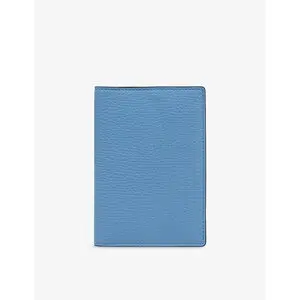 Smythson Ludlow Leather Passport Holder - Nile Blue