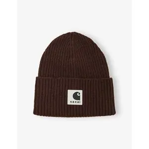 SACAI X CARHARTT WIP Wool-blend Beanie - Dark Beige